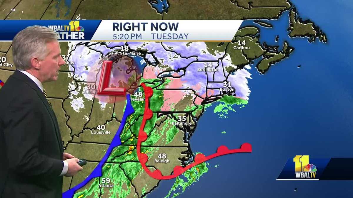 Rain moves out for windy Wednesday