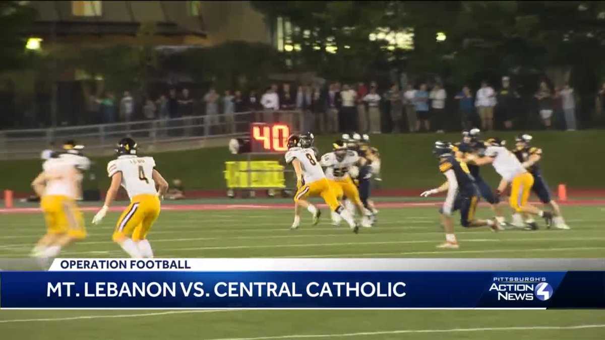 High School Football: Mt. Lebanon beats Central Catholic
