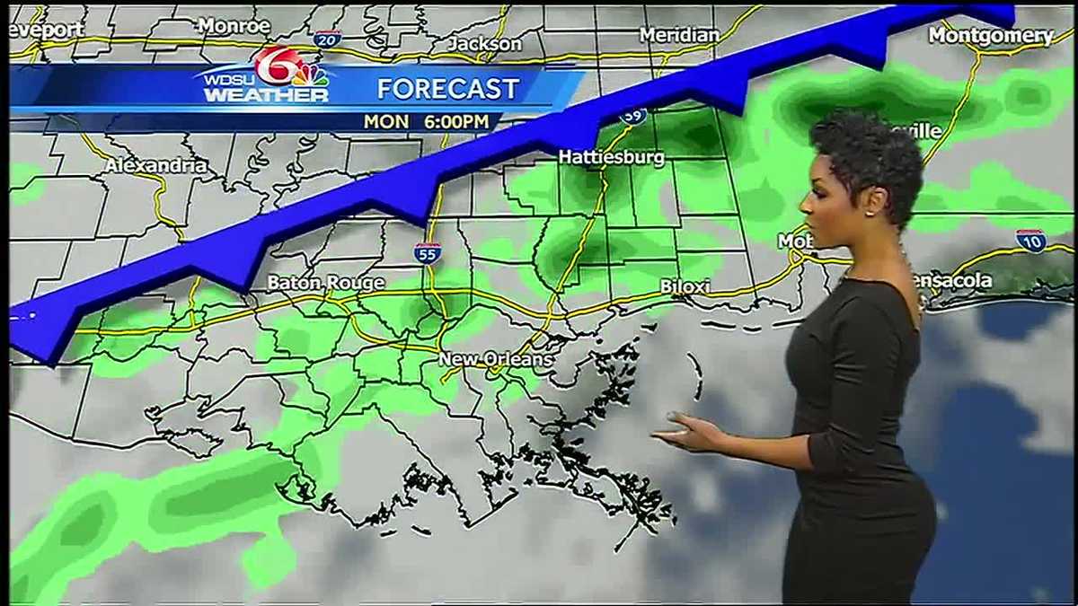Monday: Morning fog, isolated showers