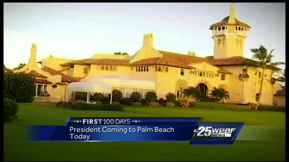 President Donald Trump arrives in PBC today