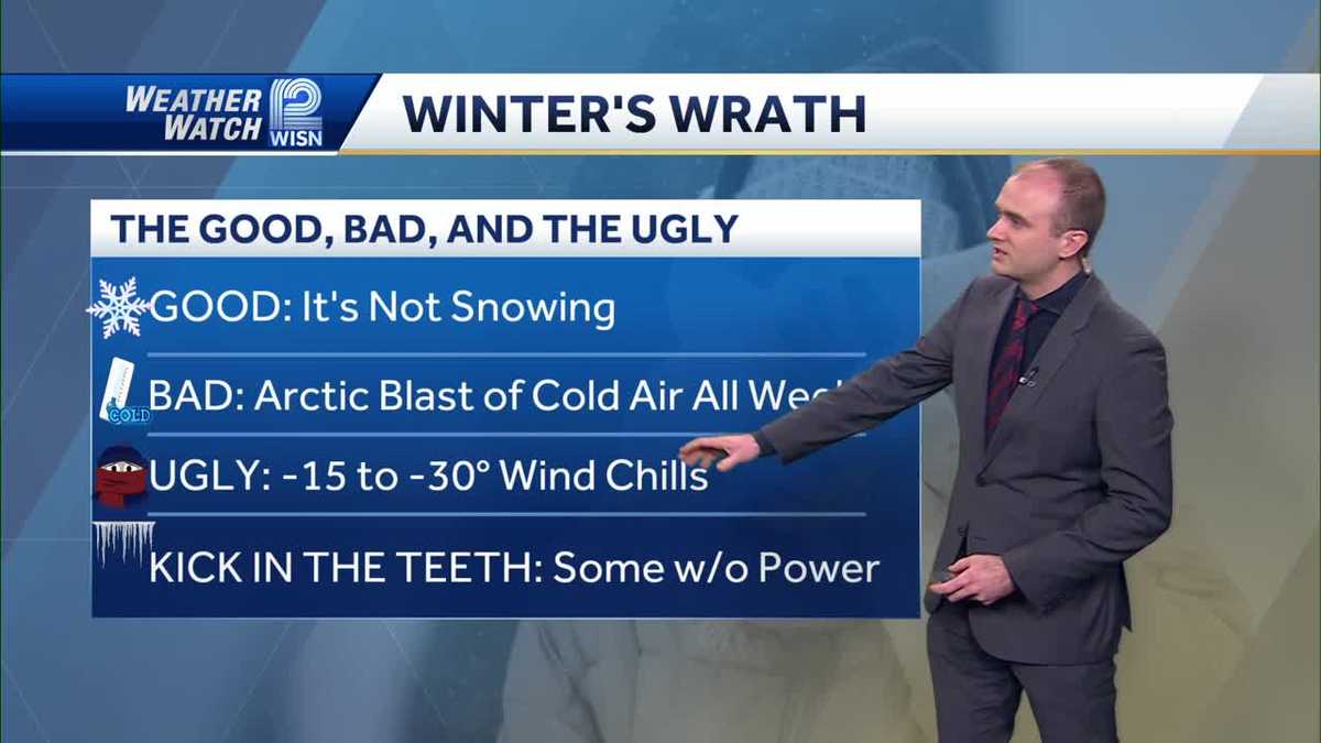 Sub-zero wind chills impact Wisconsin