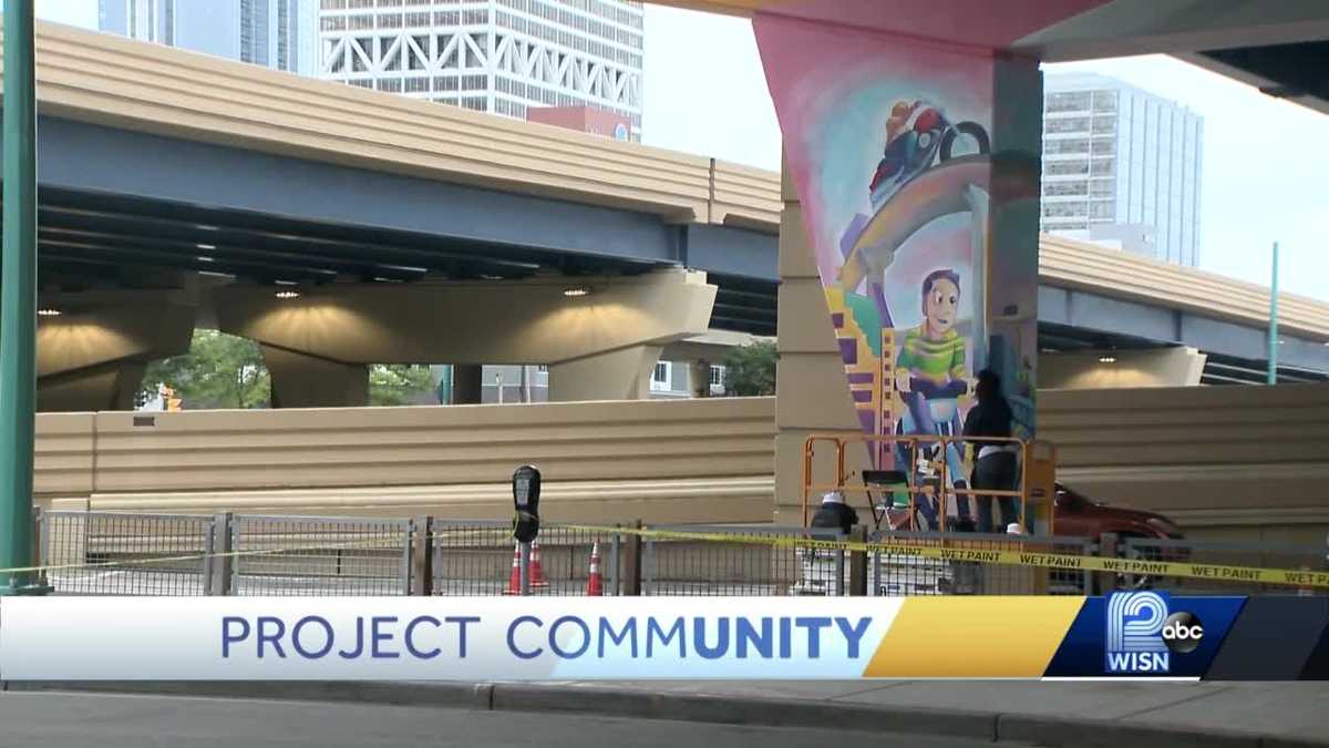 Project Community: Bridge 'brightening' murals