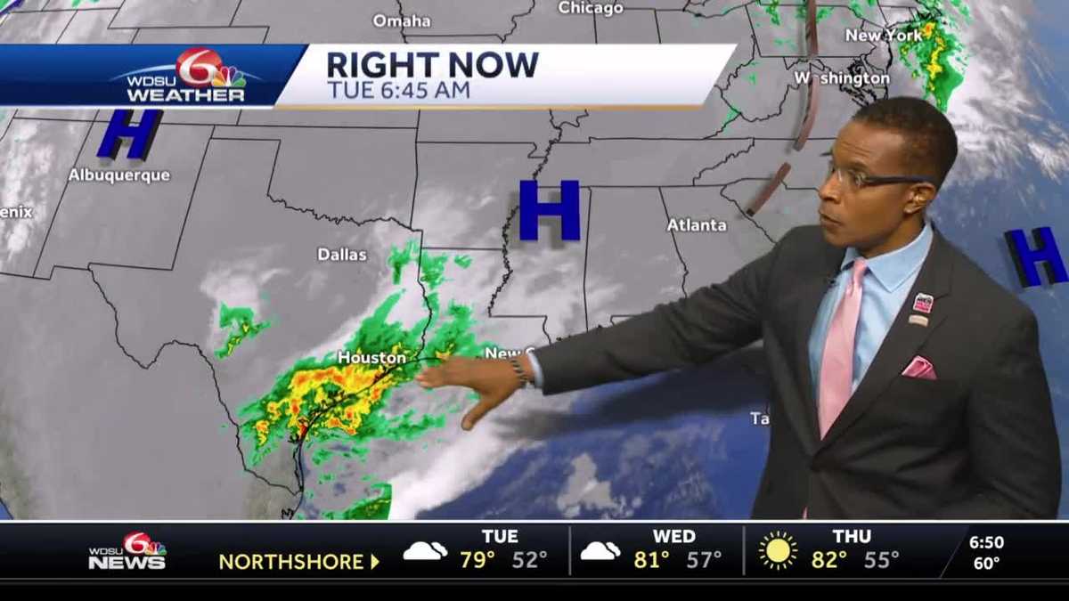 A cloudy and warm Tuesday
