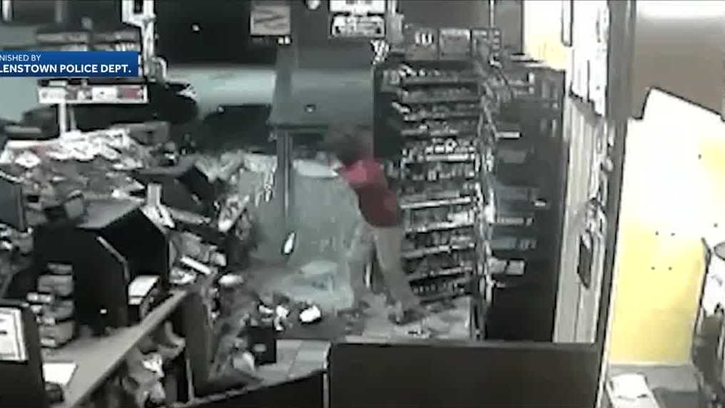 Car crashes into store at Allenstown gas station