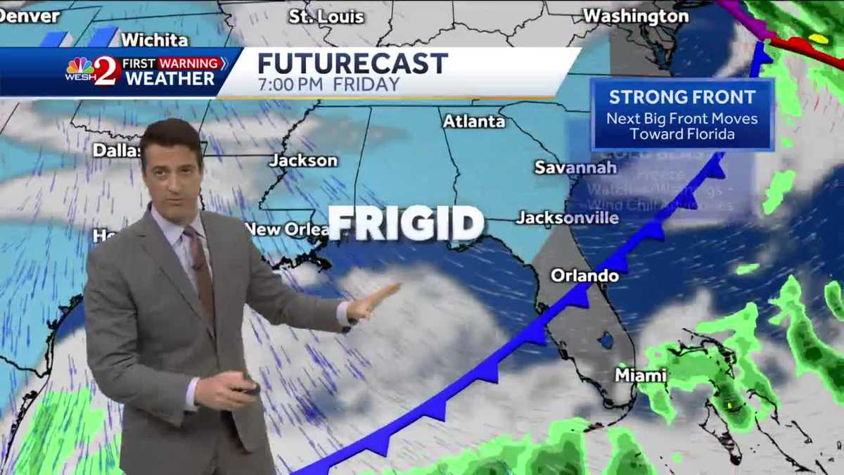 Rain Tuesday then a cold blast arrives for Christmas weekend!