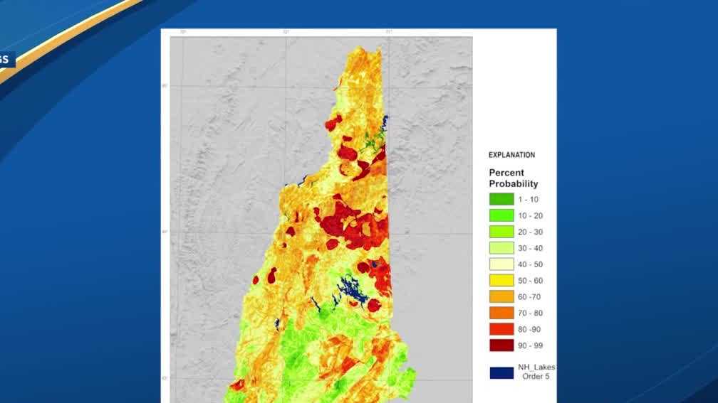 Study shows locations in NH with higher probability of radon in water