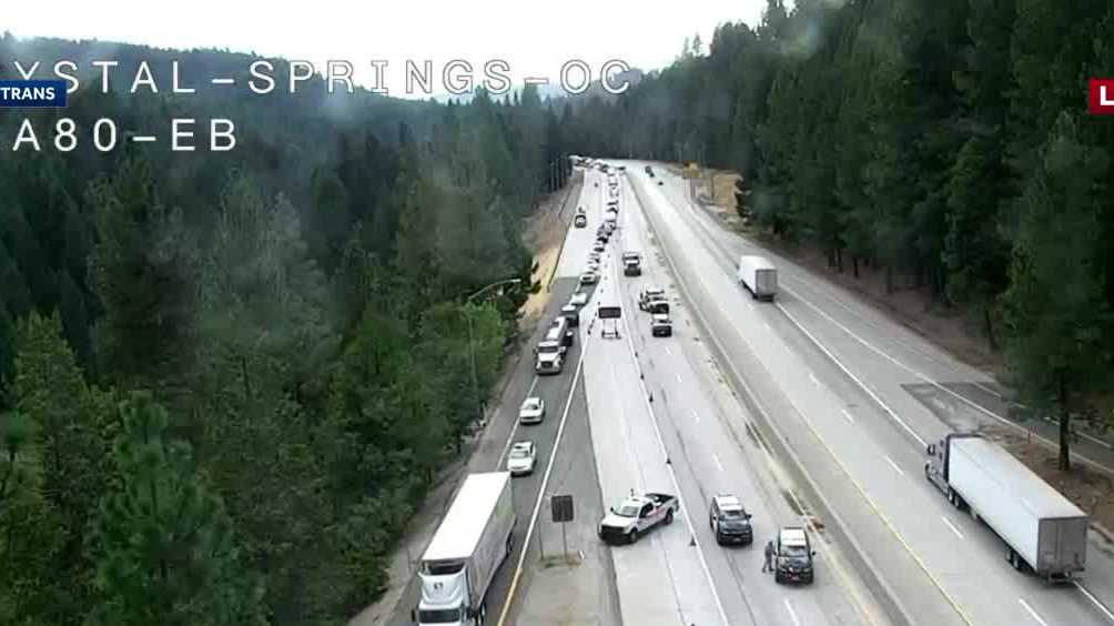 1 dead in crash on eastbound I-80 near Crystal Springs exit
