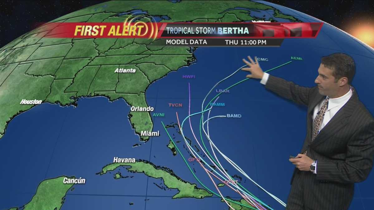 WESH 2's Tony Mainolfi tracks Tropical Storm Bertha