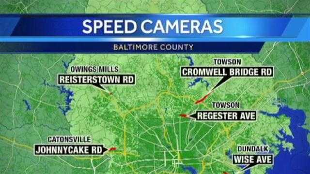 Baltimore Co. installs 5 new speed cameras