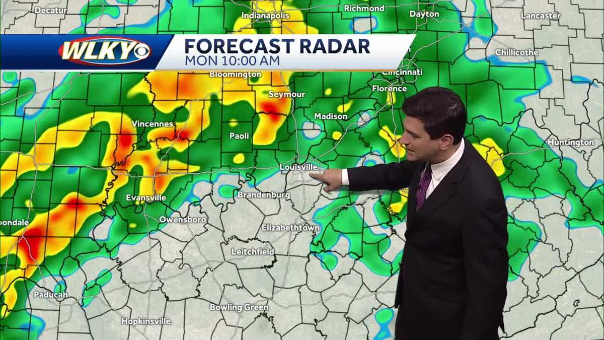 Impact weather: Soaking showers Monday