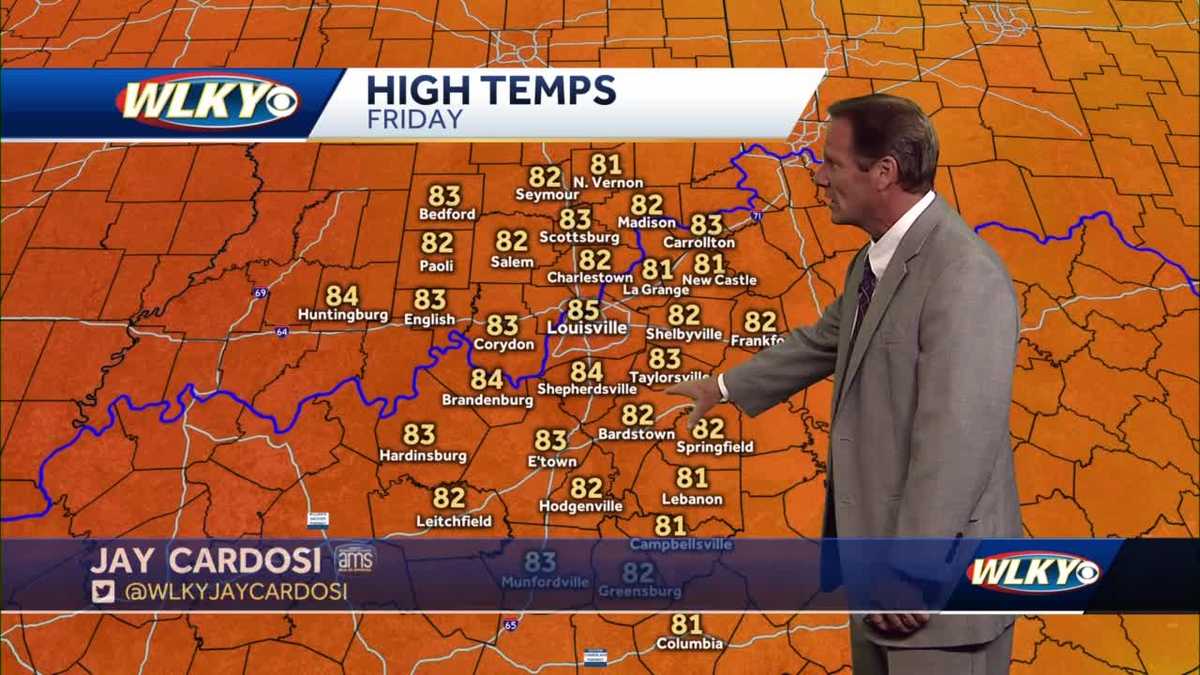 Warmer with low humidity for Friday