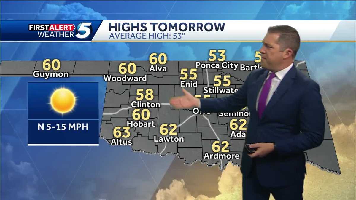 Stronger winds moving in