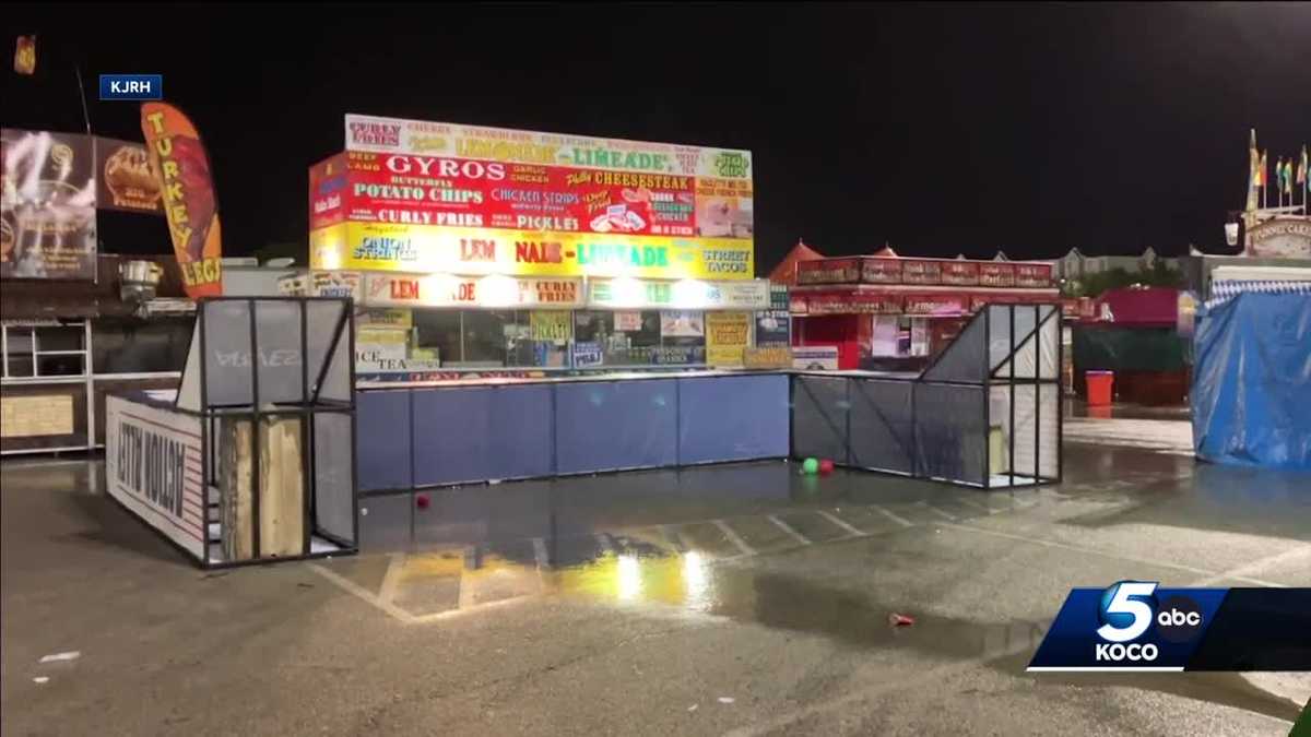 Teens taken to hospital after being hit by sign at Tulsa State Fair