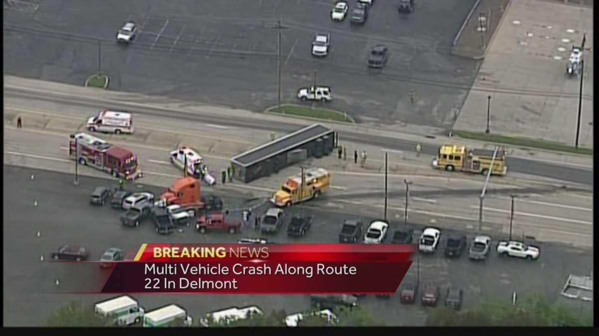 Multi Vehicle Accident Shuts Down Rt 22 In Delmont Tuesday Morning