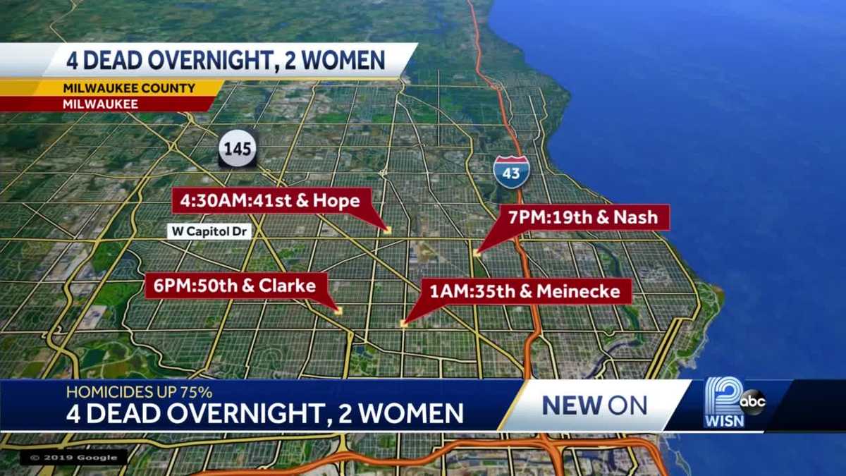 Milwaukee police investigate 3 fatal shootings within 7 hours