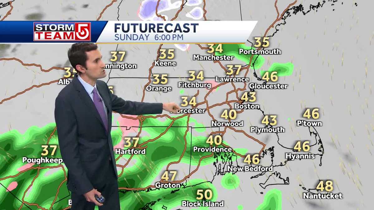 VIDEO: Chilly Saturday, then Sunday Night Rain