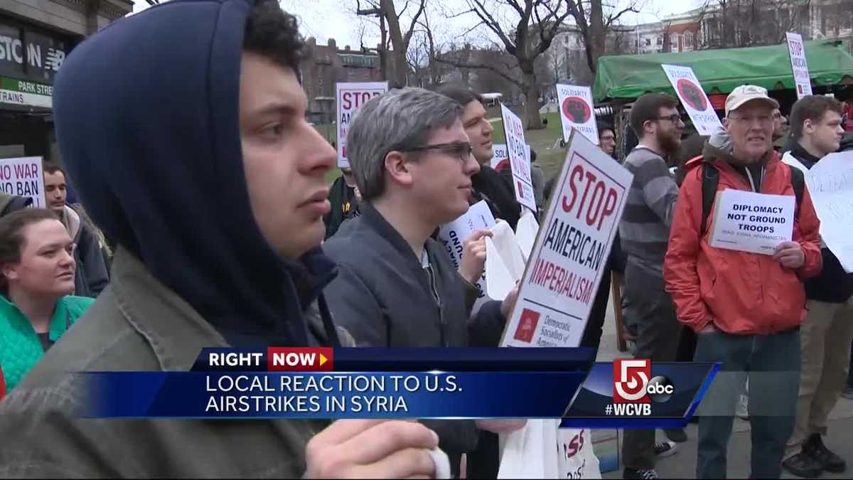 Massachusetts protesters hold rally, plea for peace