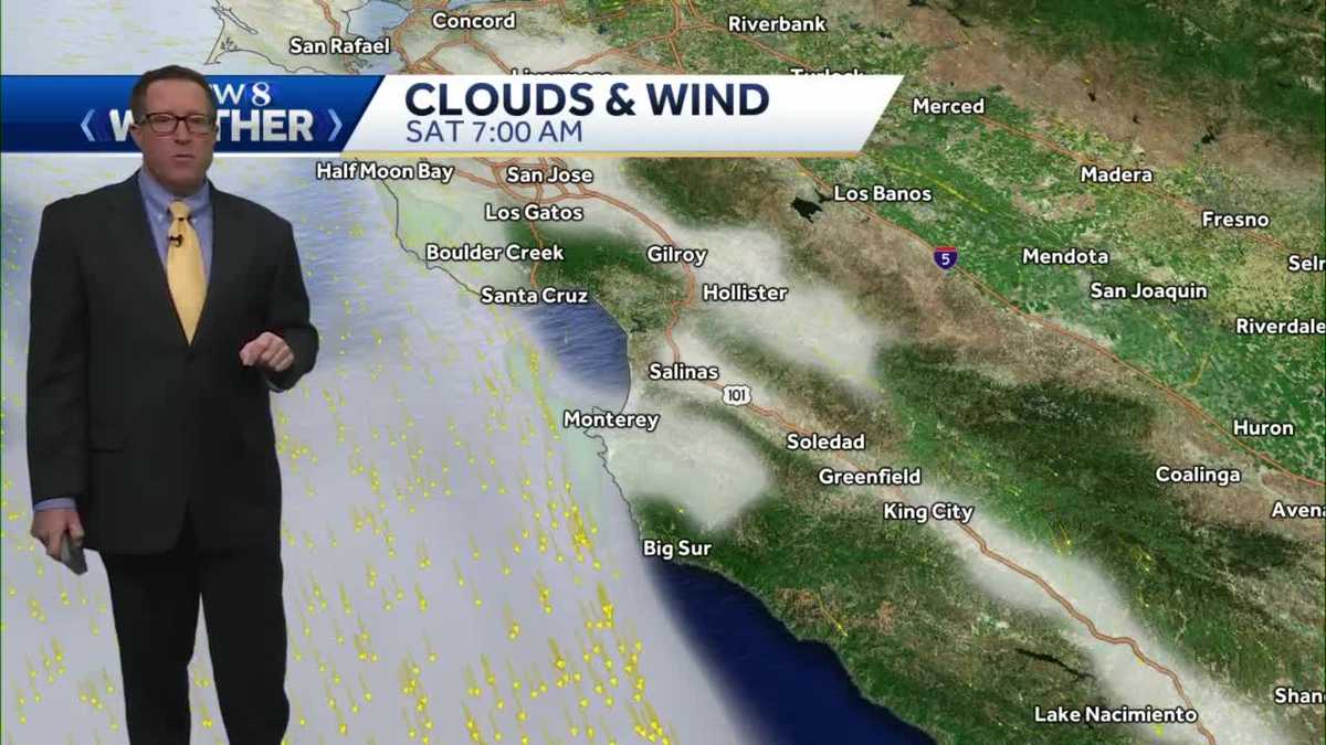 Breezy Saturday with calmer conditions following