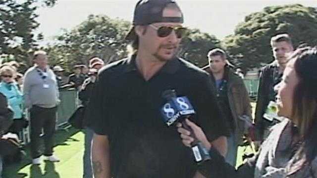 Kid Rock golfing Pebble Beach Pro-Am