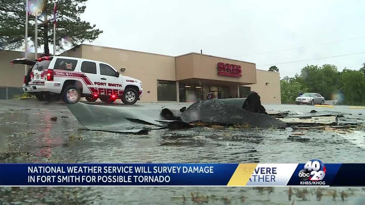 Storm damages call center in Fort Smith