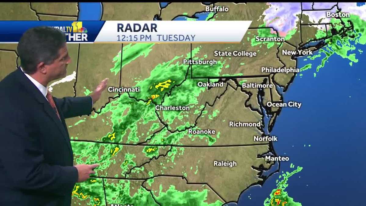 Above average temps Tuesday, rain in evening