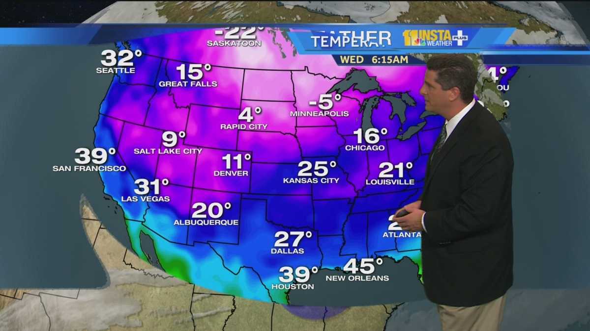 Clear, cold today; Expect frigid temps tomorrow