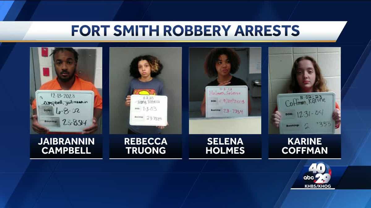 Fort Smith police have arrested four people they say robbed a 17-year-old