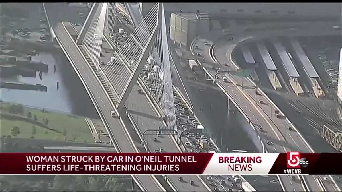 Woman struck by vehicle in O'Neill Tunnel