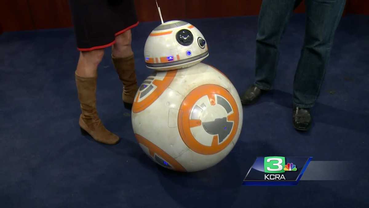 Watch as life-size BB-8 rolls through KCRA 3 studios