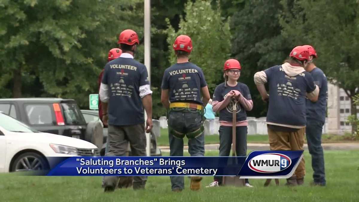 'Saluting Branches' brings volunteers to NH State Veterans Cemetery