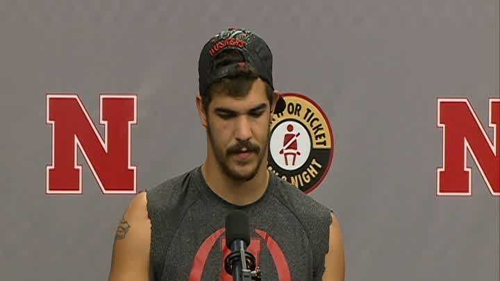 Jordan Westerkamp speaks to the media about preparation for Southern Miss