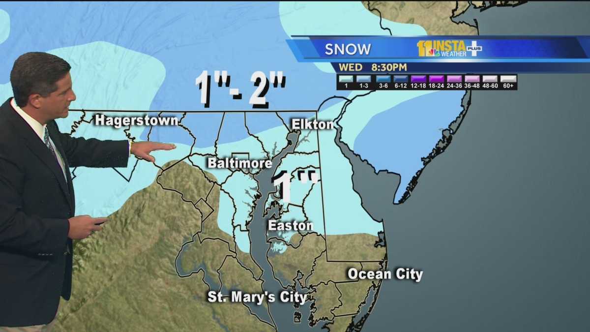 1-2 inches of snowfall expected