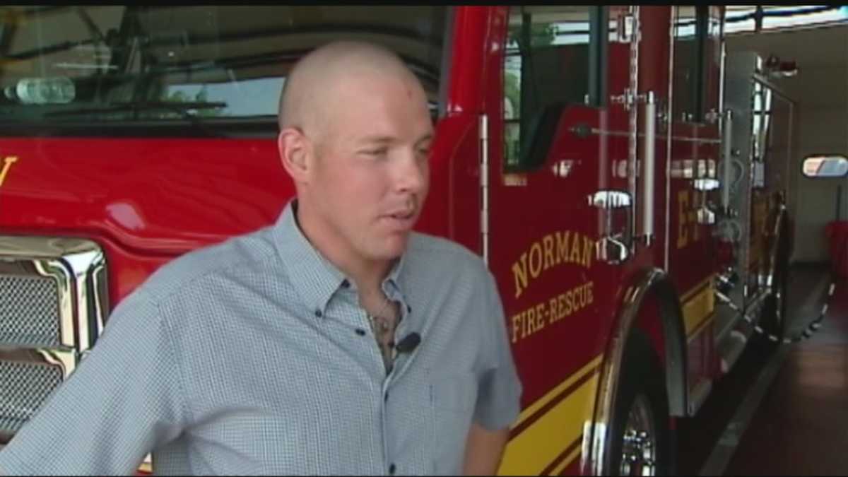 Norman firefighter saves Moore man's life