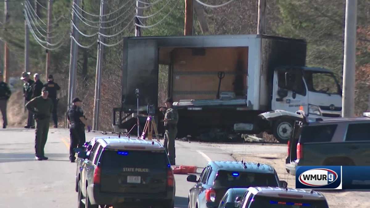 Person killed when motorcycle crashes into box truck in Bow, NH