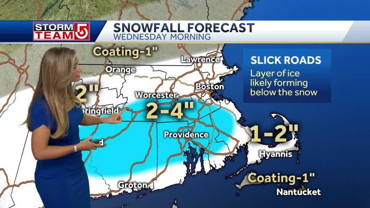 Video: Mild day before snow moves in