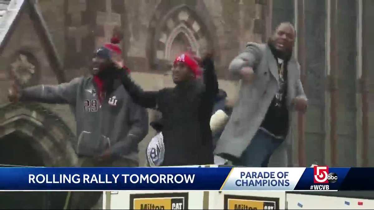 Rolling rally for Super Bowl champs set for Tuesday