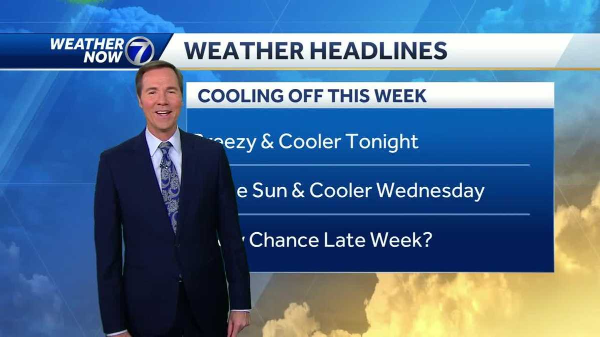 Cooler weather coming