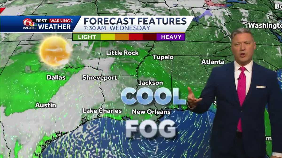 New Orleans weather forecast high temp low temp rain chances