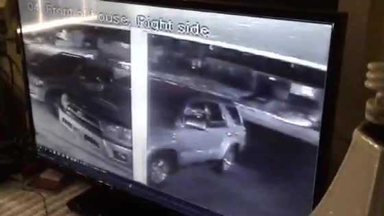 Chase captured on surveillance video