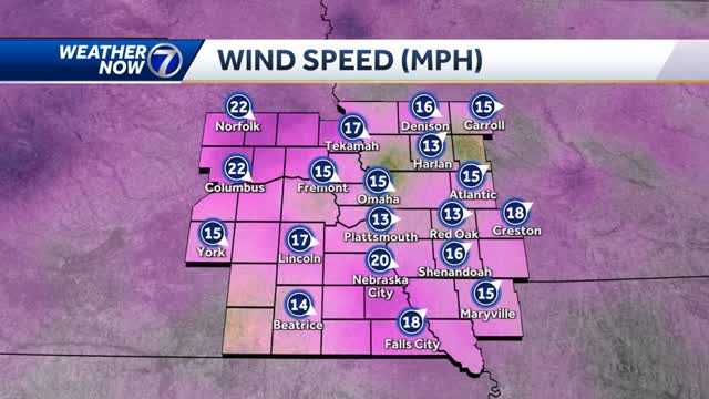 Omaha afternoon weather forecast for Saturday, October 15