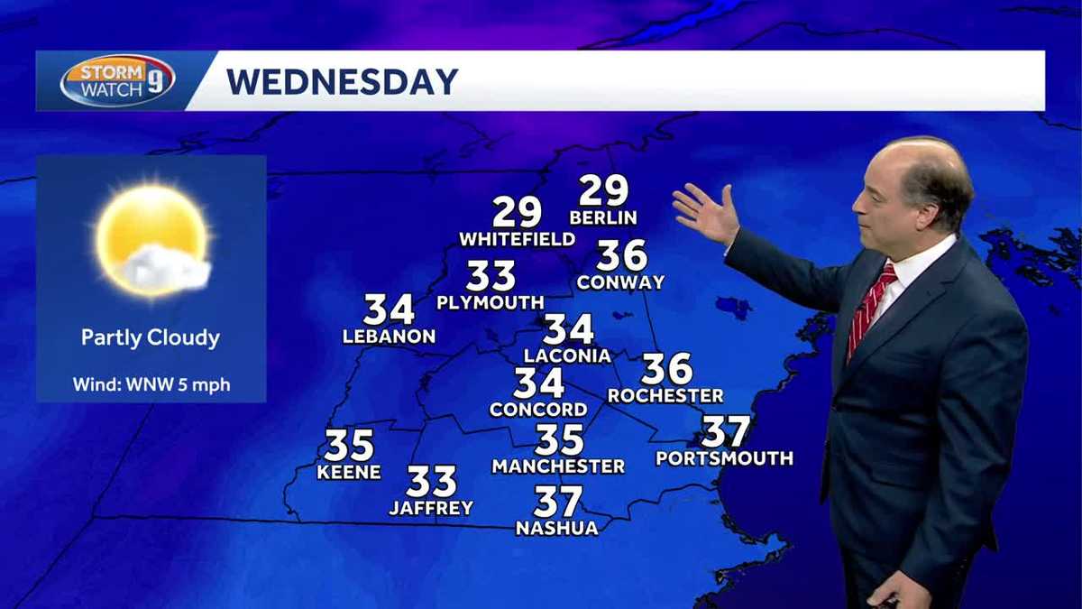 NH forecast video: Snow continues overnight in parts of the state