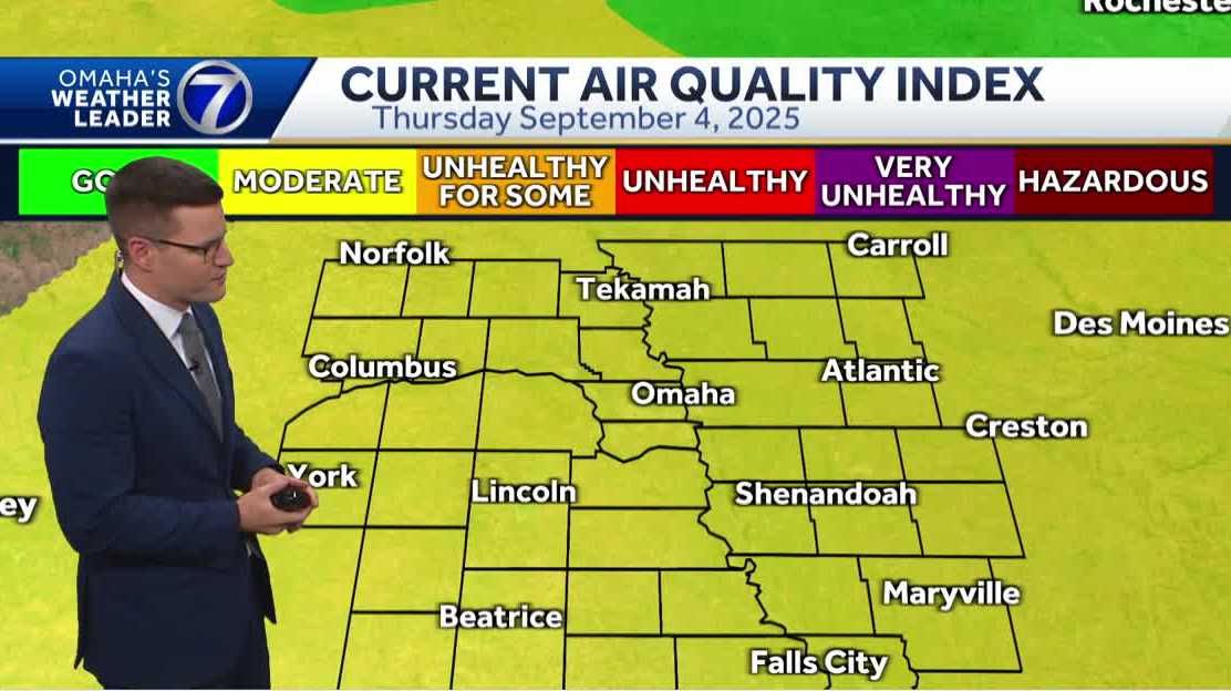 Omaha morning weather forecast for Thursday, September 4