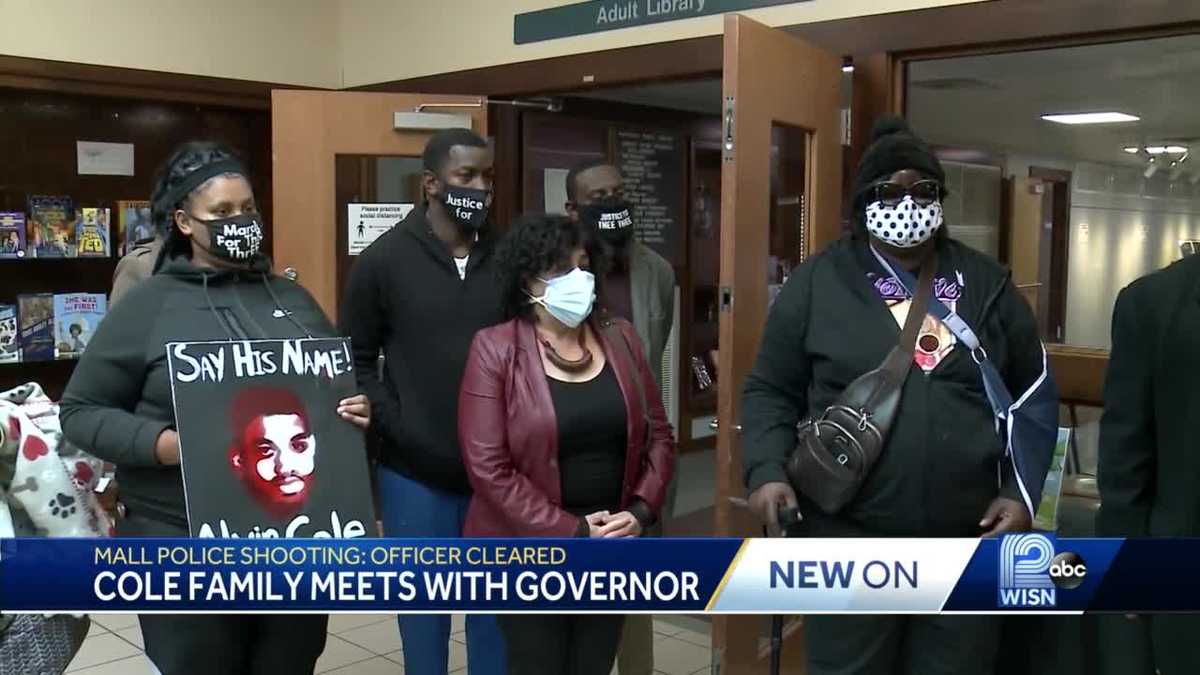 Family of Alvin Cole meets with Gov. Tony Evers