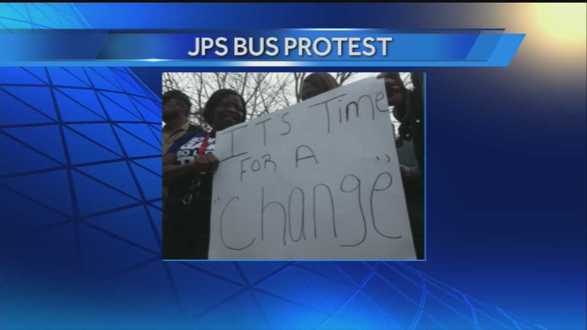 JPS bus drivers protest