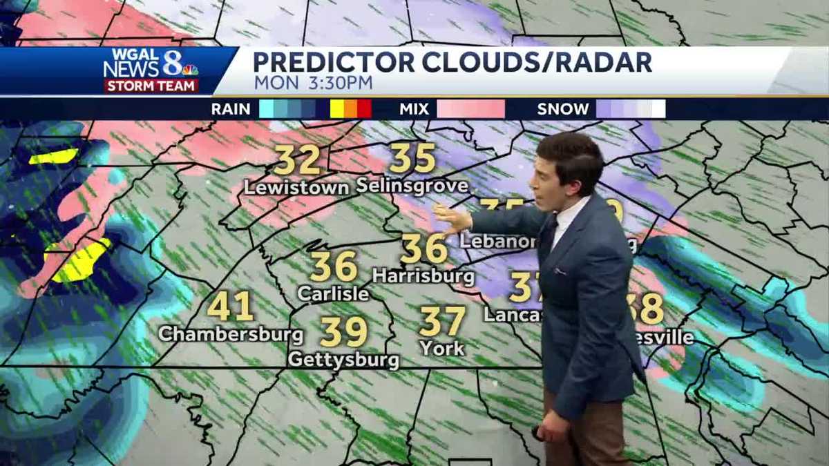 IMPACT DAY MONDAY: Storm system brings wintry mix of precipitation