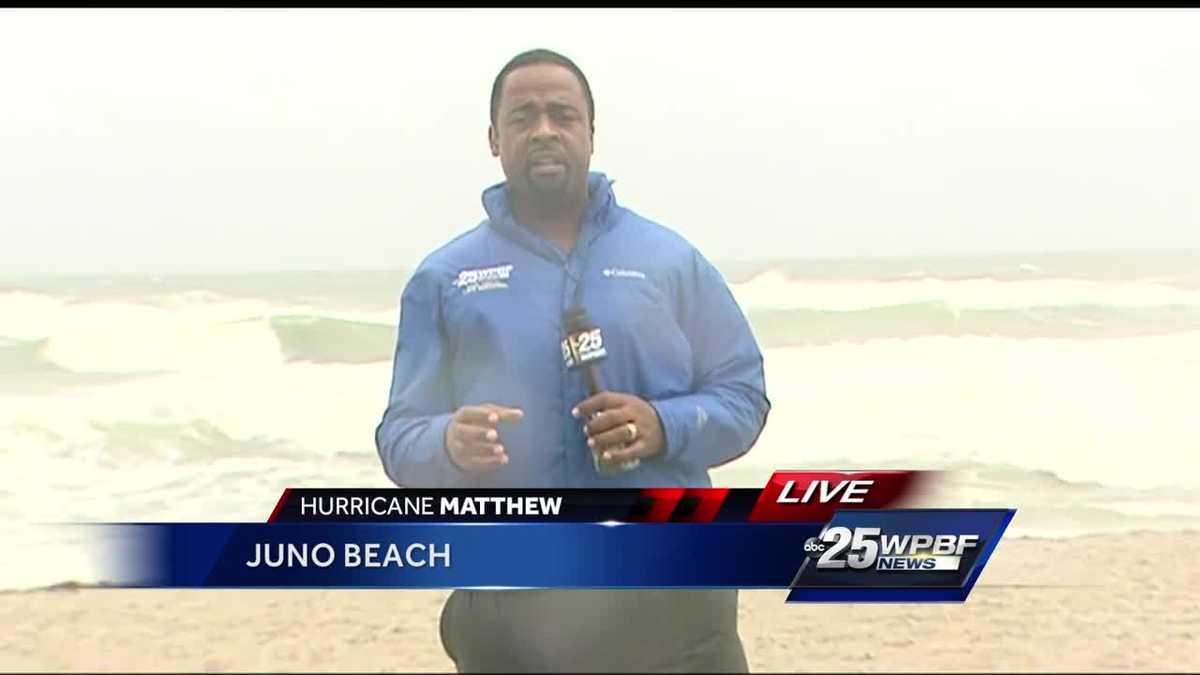 Tracking Matthew in Juno Beach