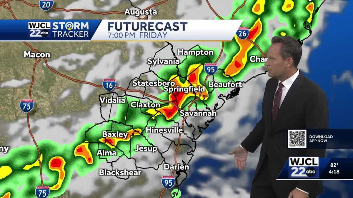 Savannah: Severe thunderstorms, isolated tornadoes possible