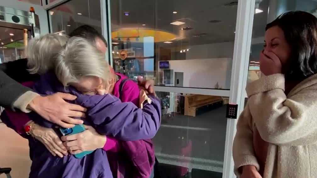 Emotional meeting as families of Palestinian college students injured ...