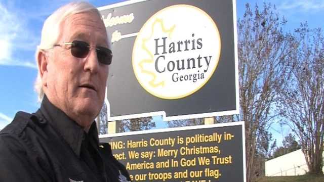 Georgia sheriff posts 'politically incorrect' sign Georgia sheriff posts 'politically incorrect' sign