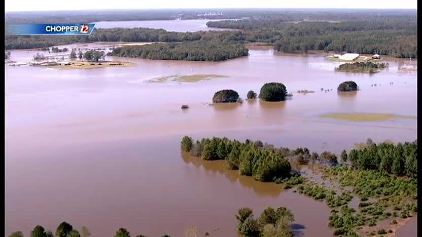 Chopper 12: Neuse River flooding near Goldsboro